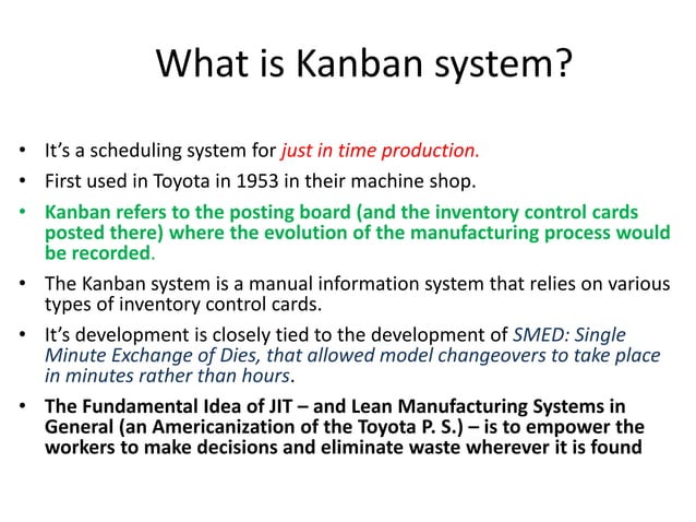 Kanban systems | PDF
