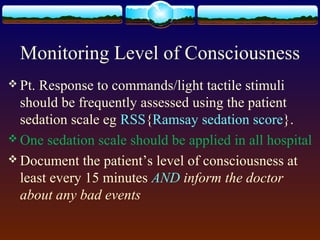conscious sedation monitoring | PPT