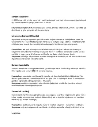 Kanceri | DOCX