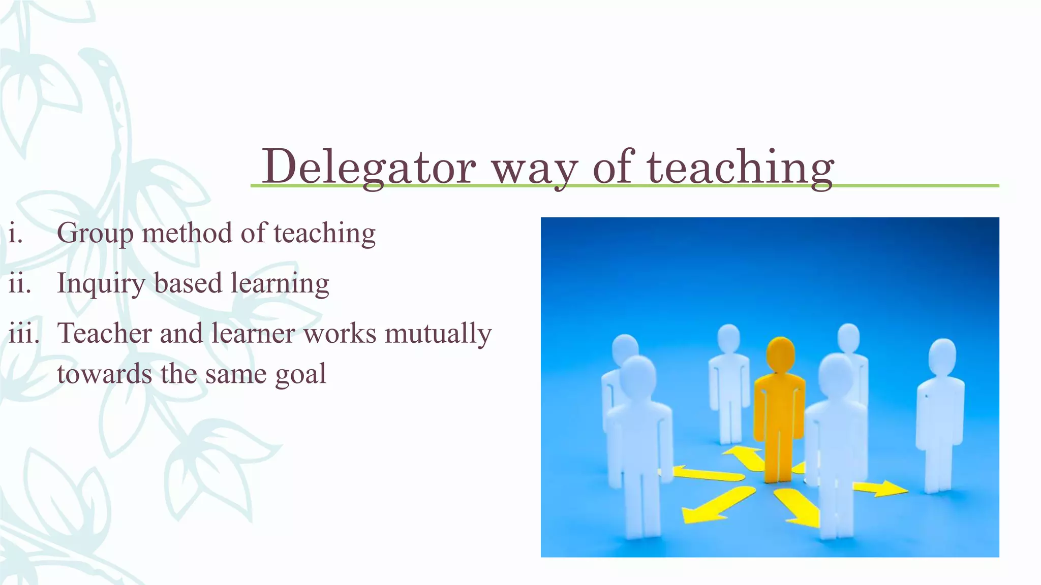 Concept of teaching and learning | PPTX | Education