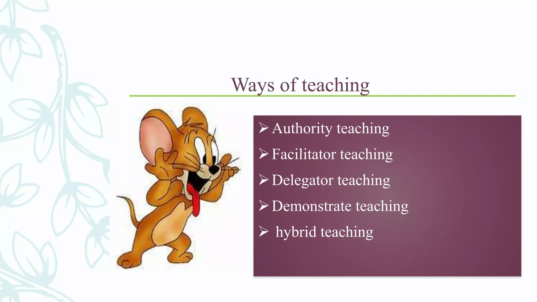 Concept of teaching and learning | PPTX