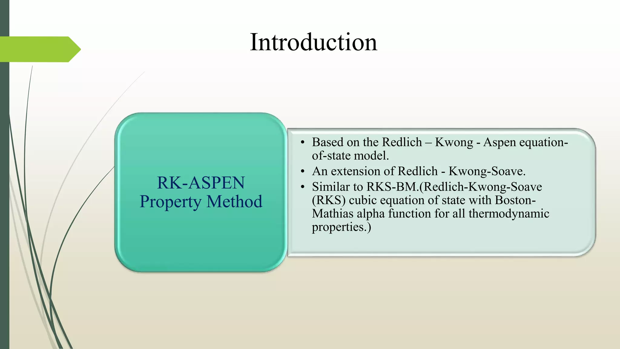 PITZER & RK-ASPEN Property Method | PPTX