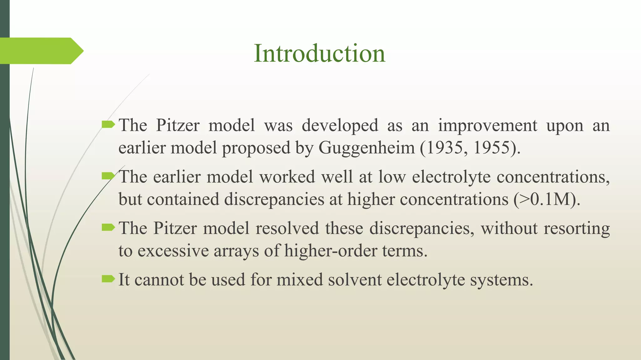 PITZER & RK-ASPEN Property Method | PPTX