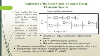 PITZER & RK-ASPEN Property Method | PPTX