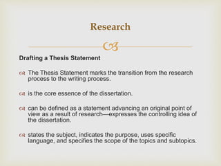 Thesis Writing Guidelines | PPTX
