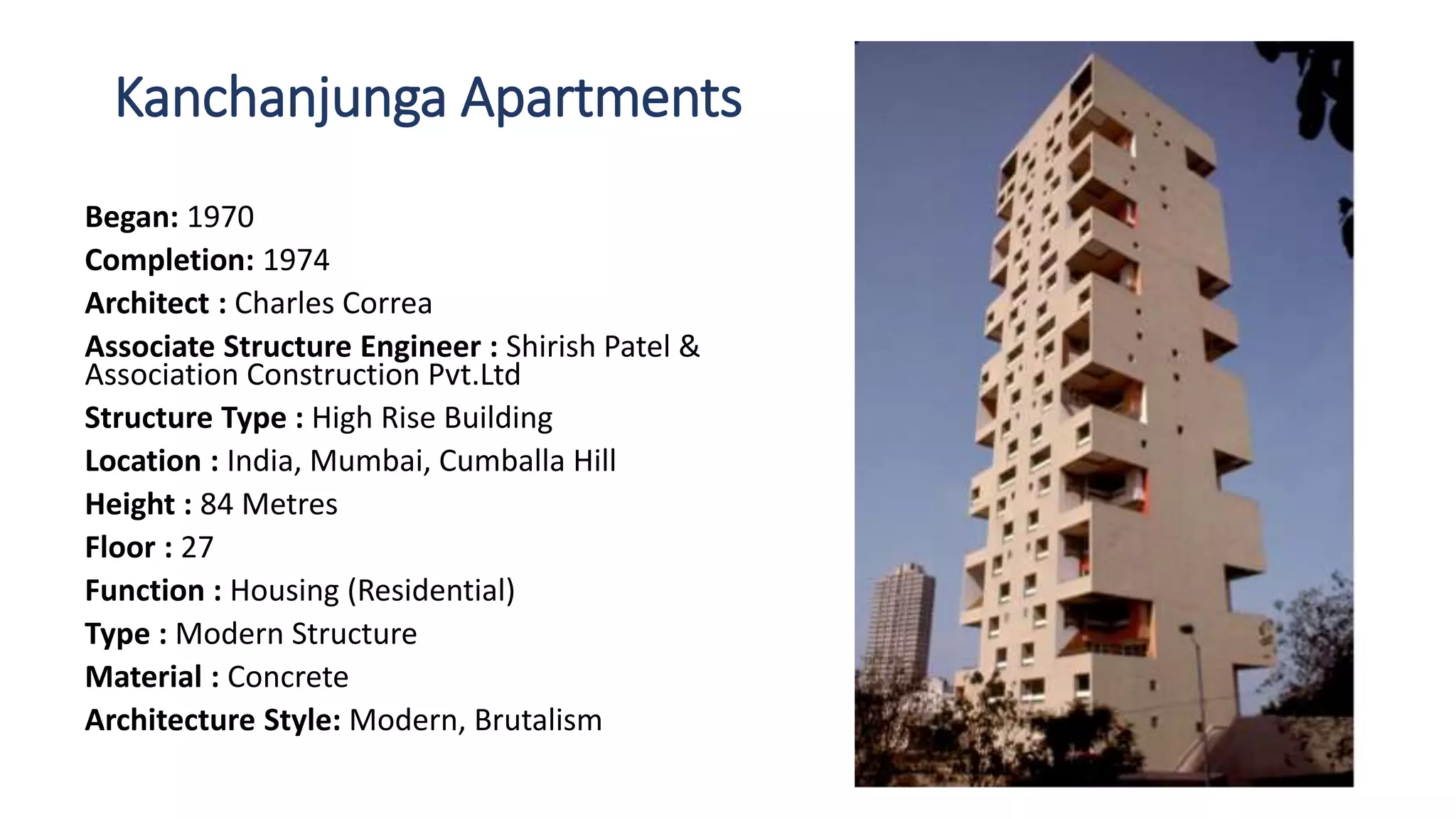 Kanchenjunga Apartments- A Case Study | PPTX