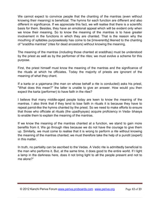 Kanchi Periva Forum - Ebook # 1 - Why Rituals Are Important | PDF