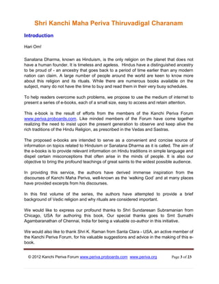 Kanchi Periva Forum - Ebook # 1 - Why Rituals Are Important | PDF