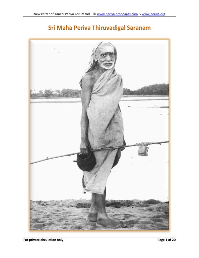 Kanchi Periva Forum Newsletter - Volume 3 | PDF | Buddhism | Religion ...