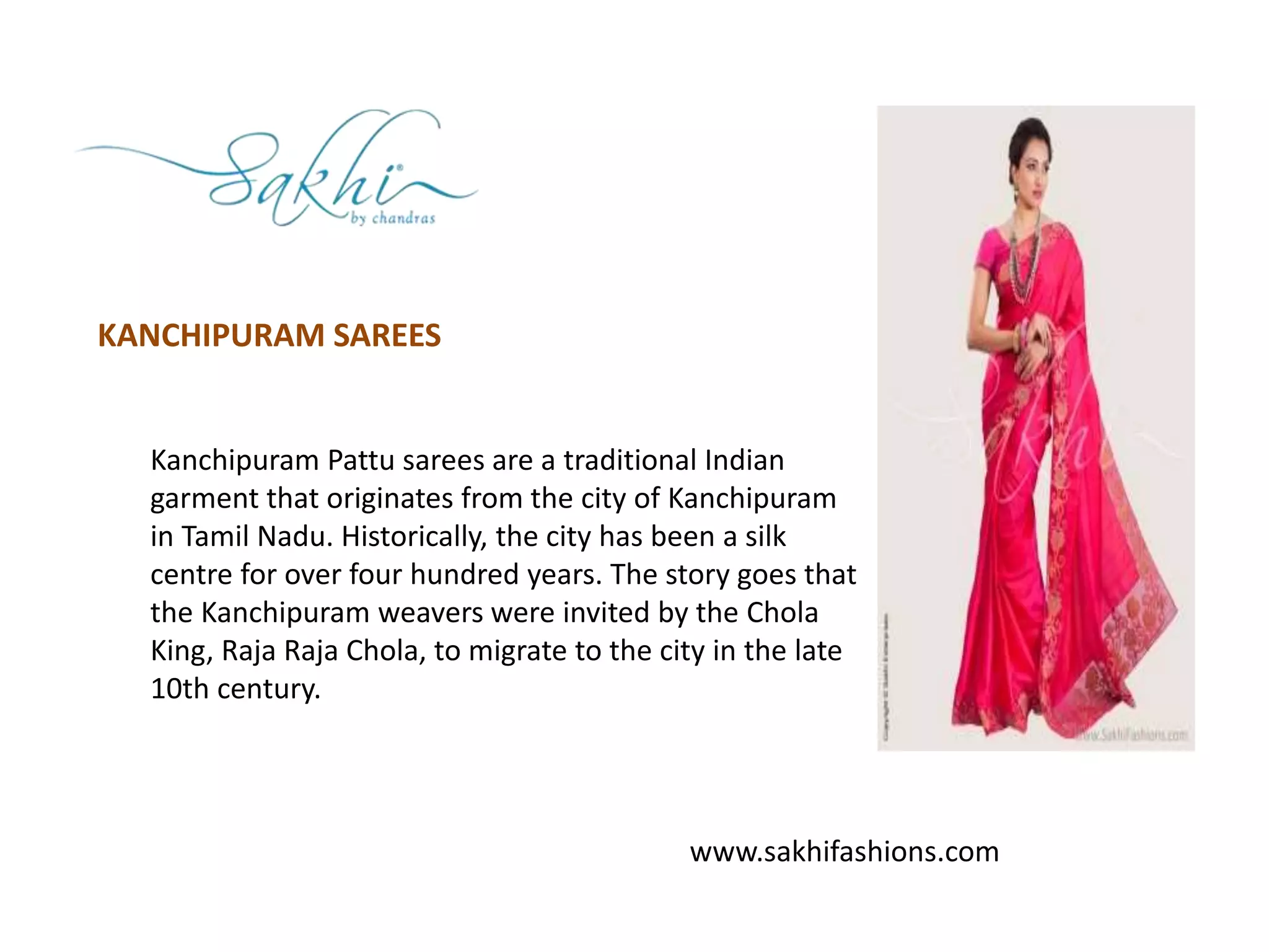 Kanchivaram silk saree sakhifashions | PPTX | Women\'s Intimates and ...