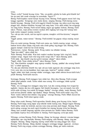 Kumpulan Dongeng Jawa | DOCX