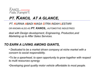Kancil presentation english | PPT
