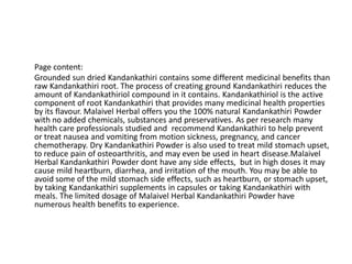 Kandankathiri Powder.pdf | Herbs and Supplements | Alternative Medicine