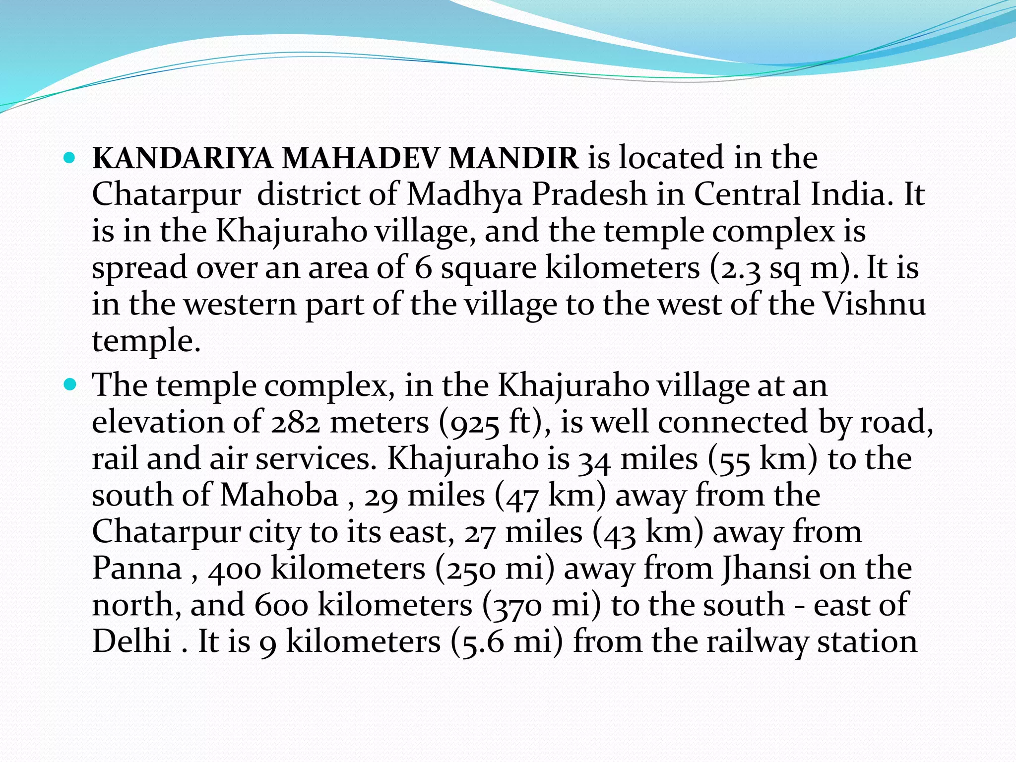 Kandariya mahadev temple | PPTX