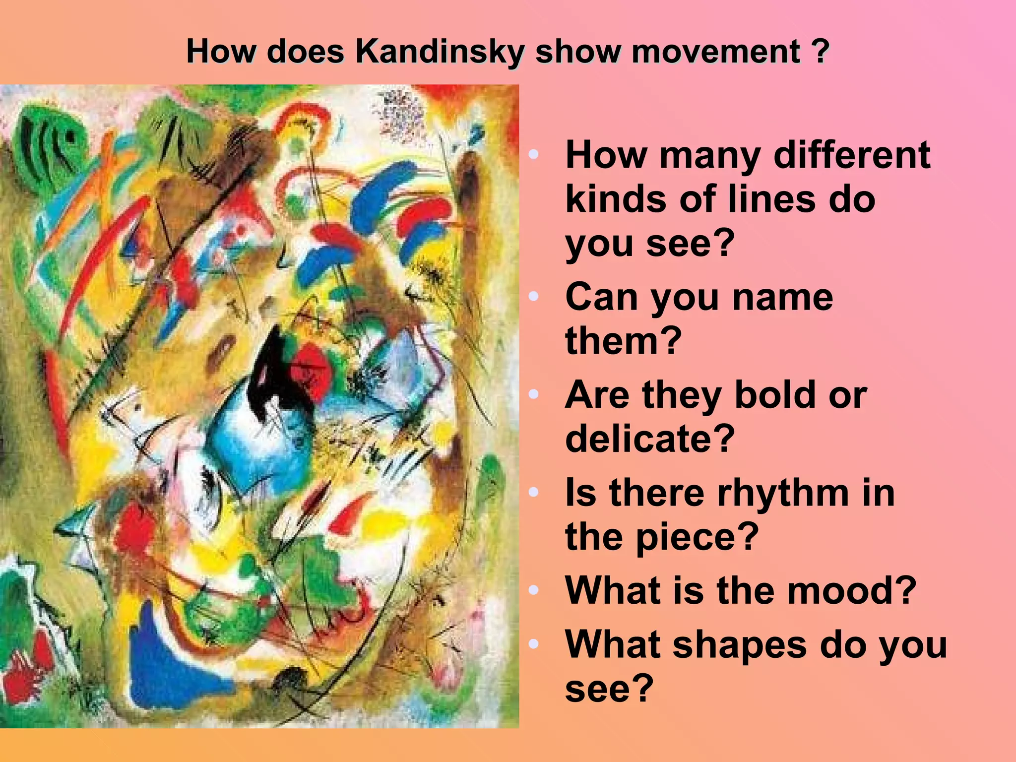 Kandinsky lesson(4th and 5th ) | PPT
