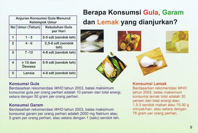 BATASI GULA GARAM LEMAK UNTUK HIDUP SEHAT TERHINDAR DARI PENYAKIT TIDAK ...