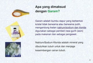 BATASI GULA GARAM LEMAK UNTUK HIDUP SEHAT TERHINDAR DARI PENYAKIT TIDAK ...