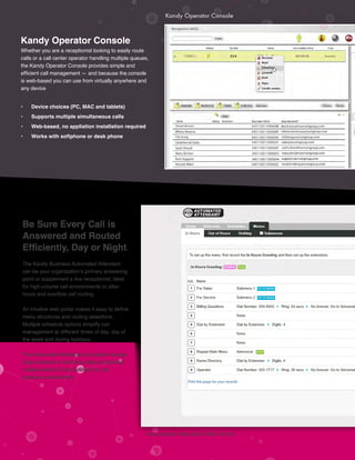 Kandy business solutions brochure north america | PDF