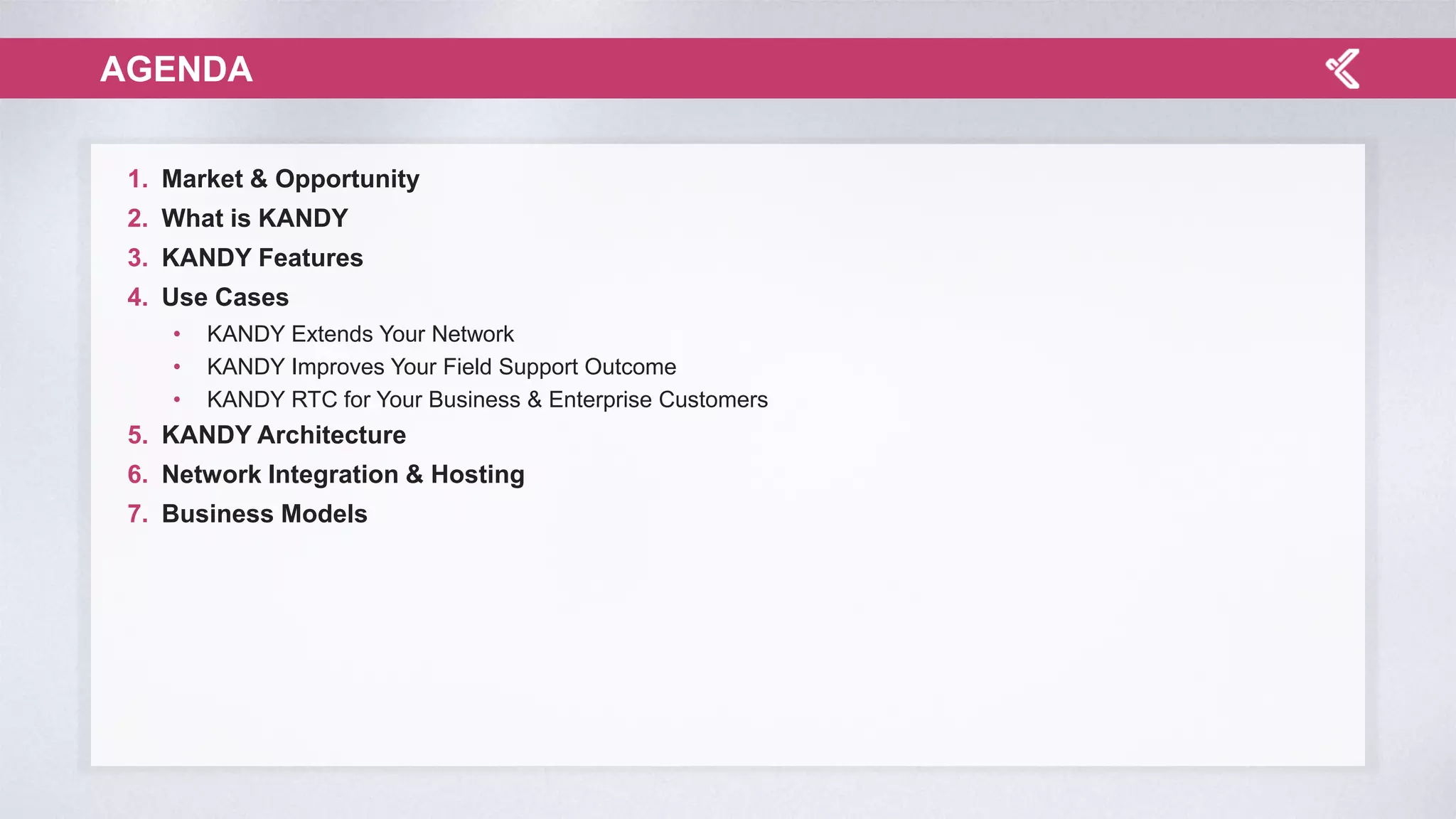 KANDY: Real Time Communication by APIs via the Cloud | PPTX