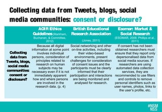 Social Media, Social Science and Research Ethics | PPT