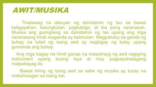 mga awit: salamin ng kultura sa pilipino | PPTX