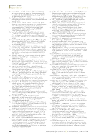 Kangaroo Mother Care: systematic review. Metodologia Mãe Canguru: uma ...