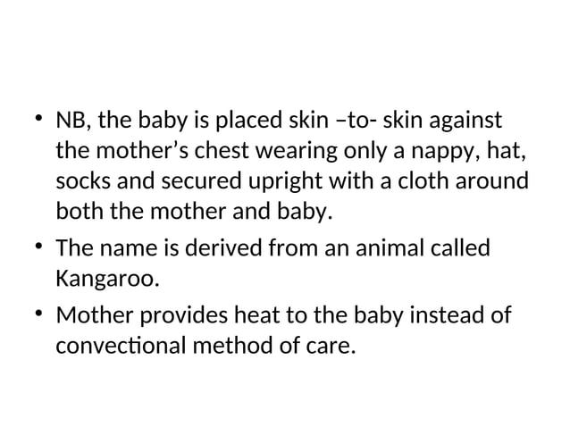 KANGAROO MOTHER CARE FOR NURSING (KMC).ppt