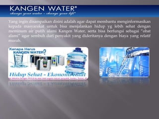 Kangen water - share info sehat | PPT