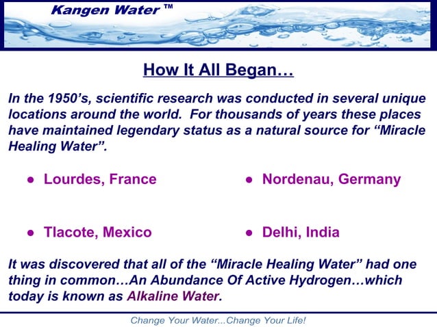 Kangen Water Presentation | PPT