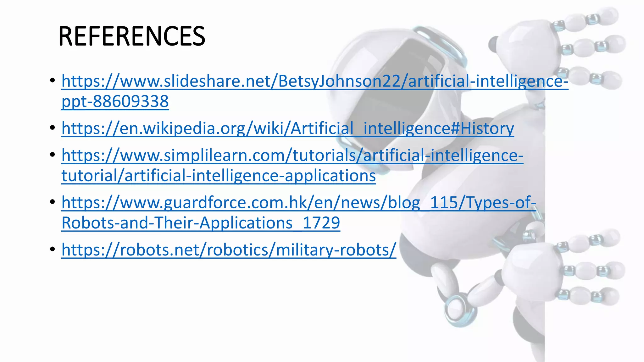 ARTIFICIAL INTELLIGENCE & ROBOTICS | PPTX