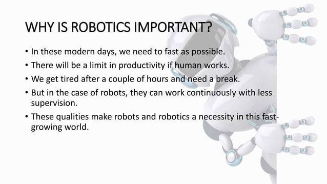 ARTIFICIAL INTELLIGENCE & ROBOTICS | PPTX | Technology Industry ...