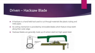 KANHU CHARANA BARIK POWER HACKSAW SEMINAR PPT 4TH SEM.pptx