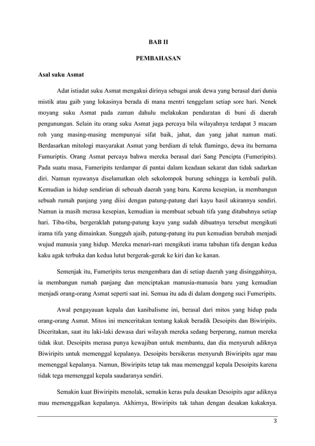 Kanibalisme suku asmat | PDF