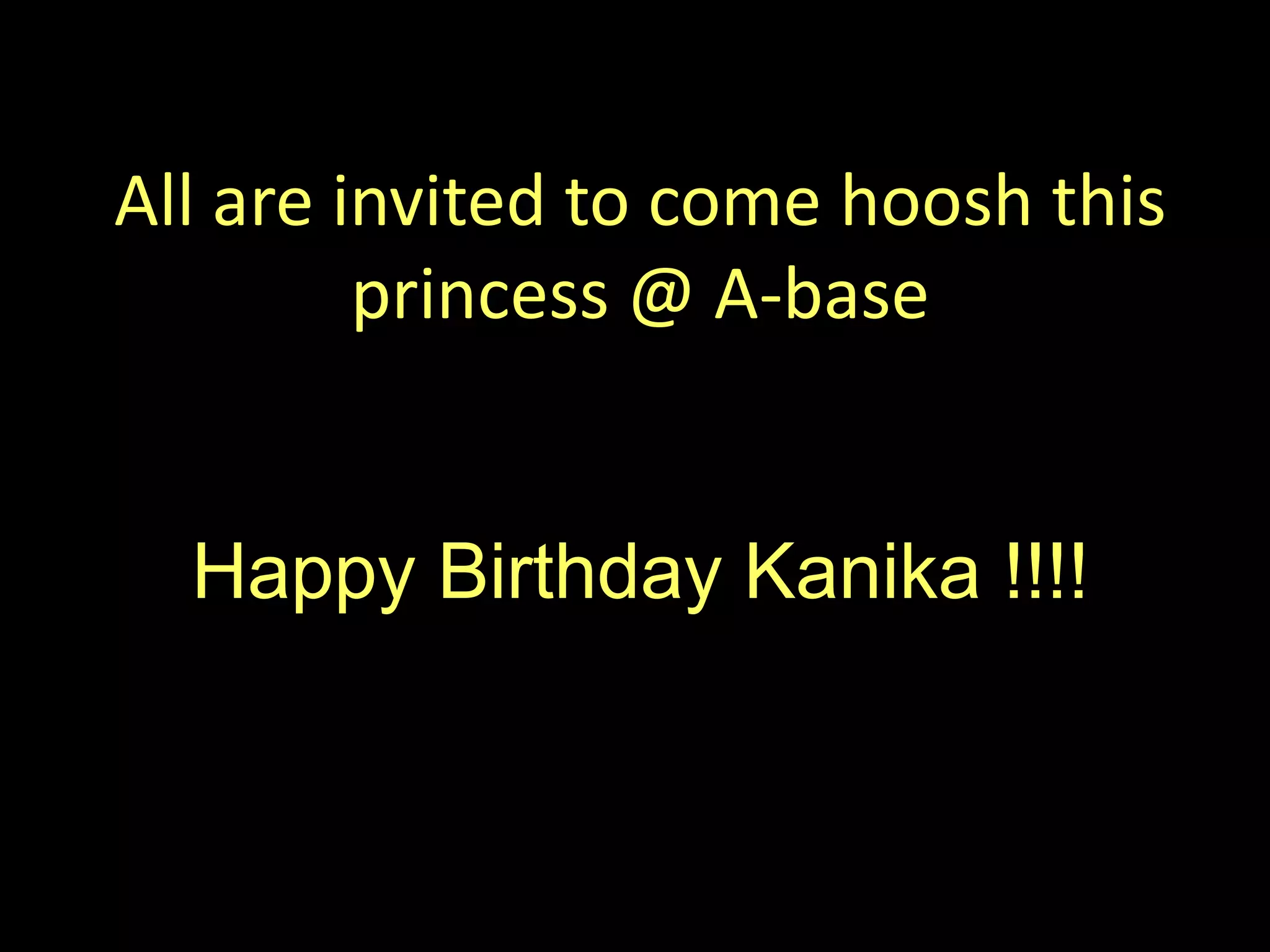 Kanika birthday | PPTX