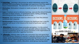 Consumer Behaviour introduction and Determinants | PPTX