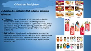 Consumer Behaviour introduction and Determinants | PPTX