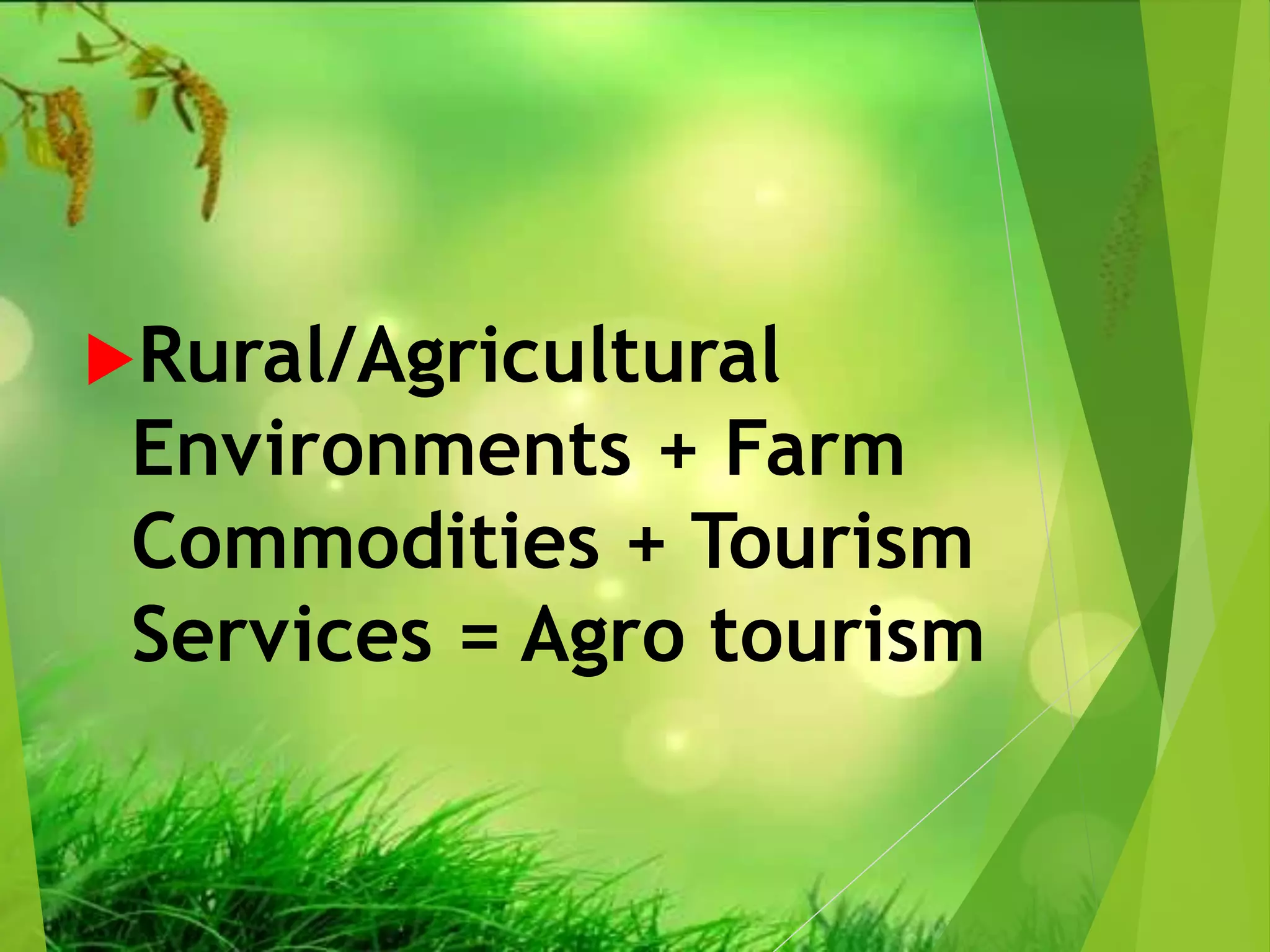 Agro tourism | PPTX