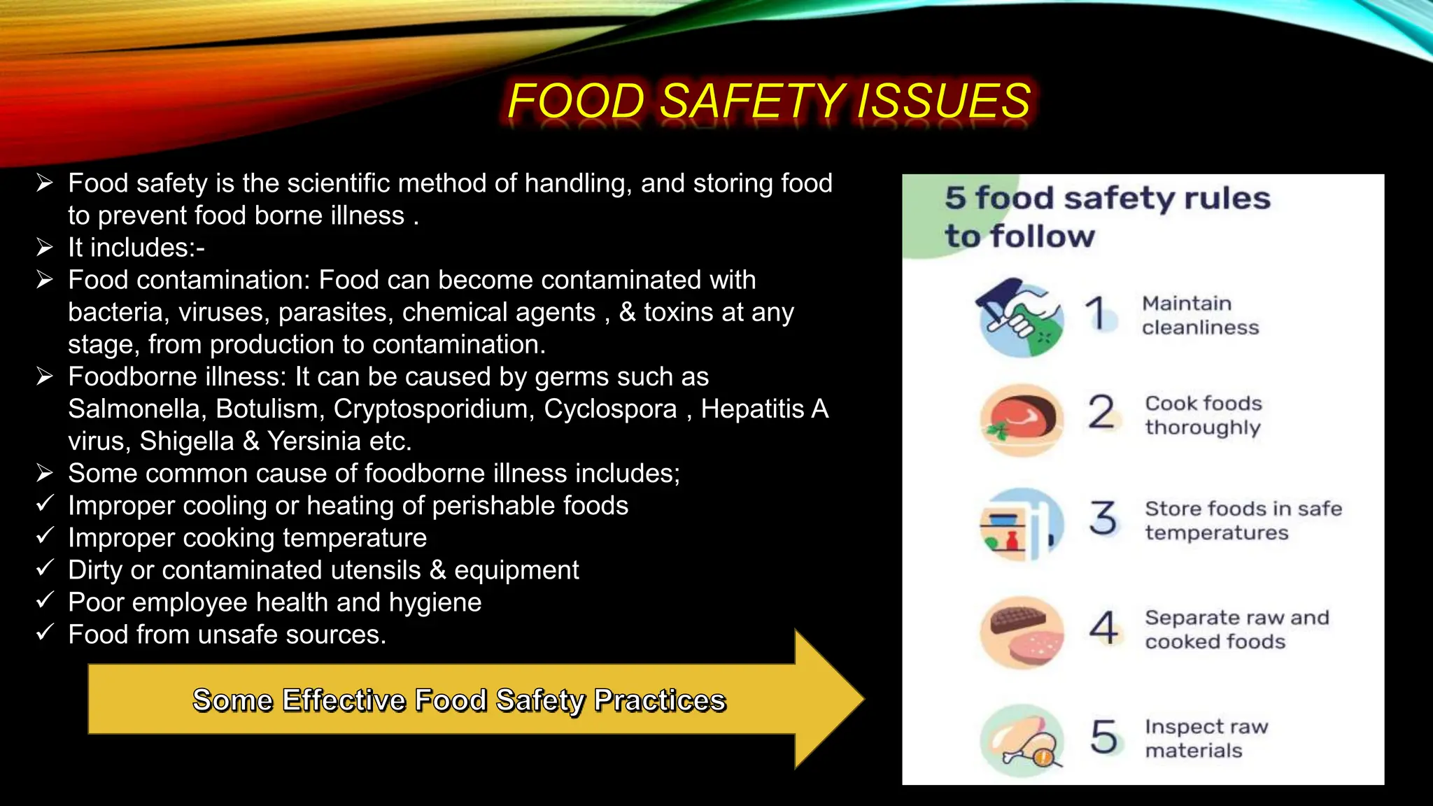 METHODS OF FOOD PRESERVATIONS FOOD SAFETY ISSUES | PPTX