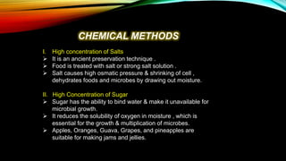 METHODS OF FOOD PRESERVATIONS FOOD SAFETY ISSUES | PPTX