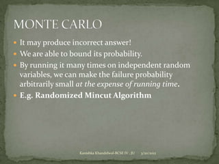 Randomized Algorithm | PPTX