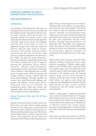 Pakistan's Energy Security: opportunities and challenges by syed muhammad ali | PDF