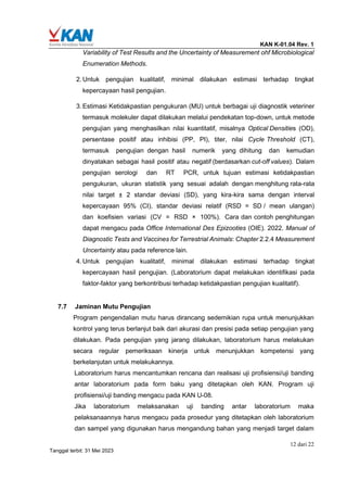 KAN K-01.04 Rev.1 Persyaratan Tambahan Akreditasi Laboratorium Pengujian Biologi.pdf