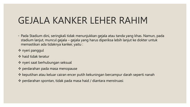 KANKER LEHER RAHIM mmmmmmmmmmmmmmmmmmmmmmm | PPTX