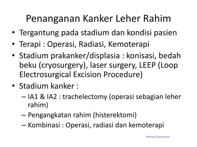 Konsep tata laksana Kanker Leher Rahim Papsmear & IVA.ppt