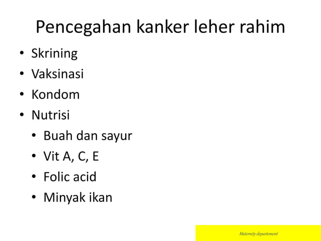Konsep tata laksana Kanker Leher Rahim Papsmear & IVA.ppt