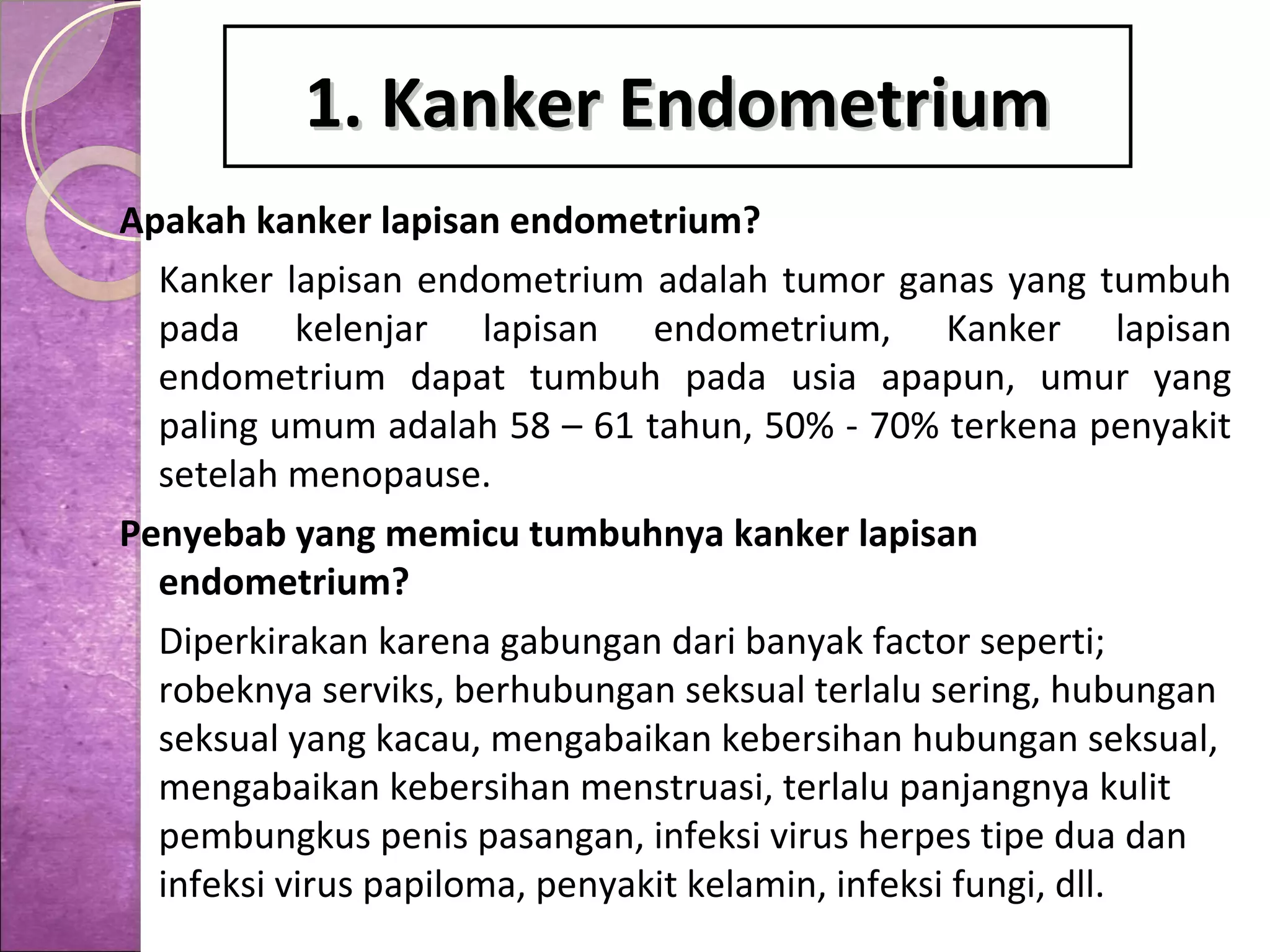 Kanker Pada Sistem Reproduksi | PPT