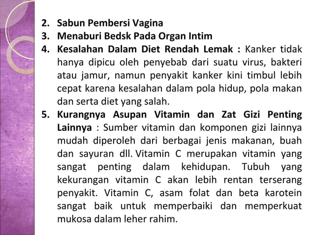 Kanker Pada Sistem Reproduksi | PPT