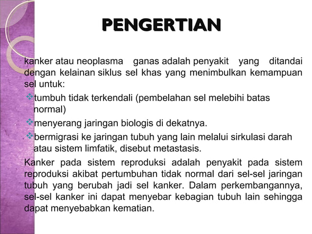 Kanker Pada Sistem Reproduksi | PPT