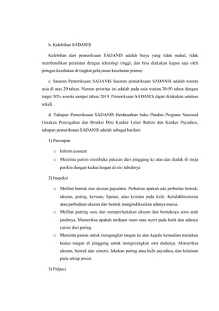 teori Kanker Payudara untuk deteksi dini.docx | Free Download