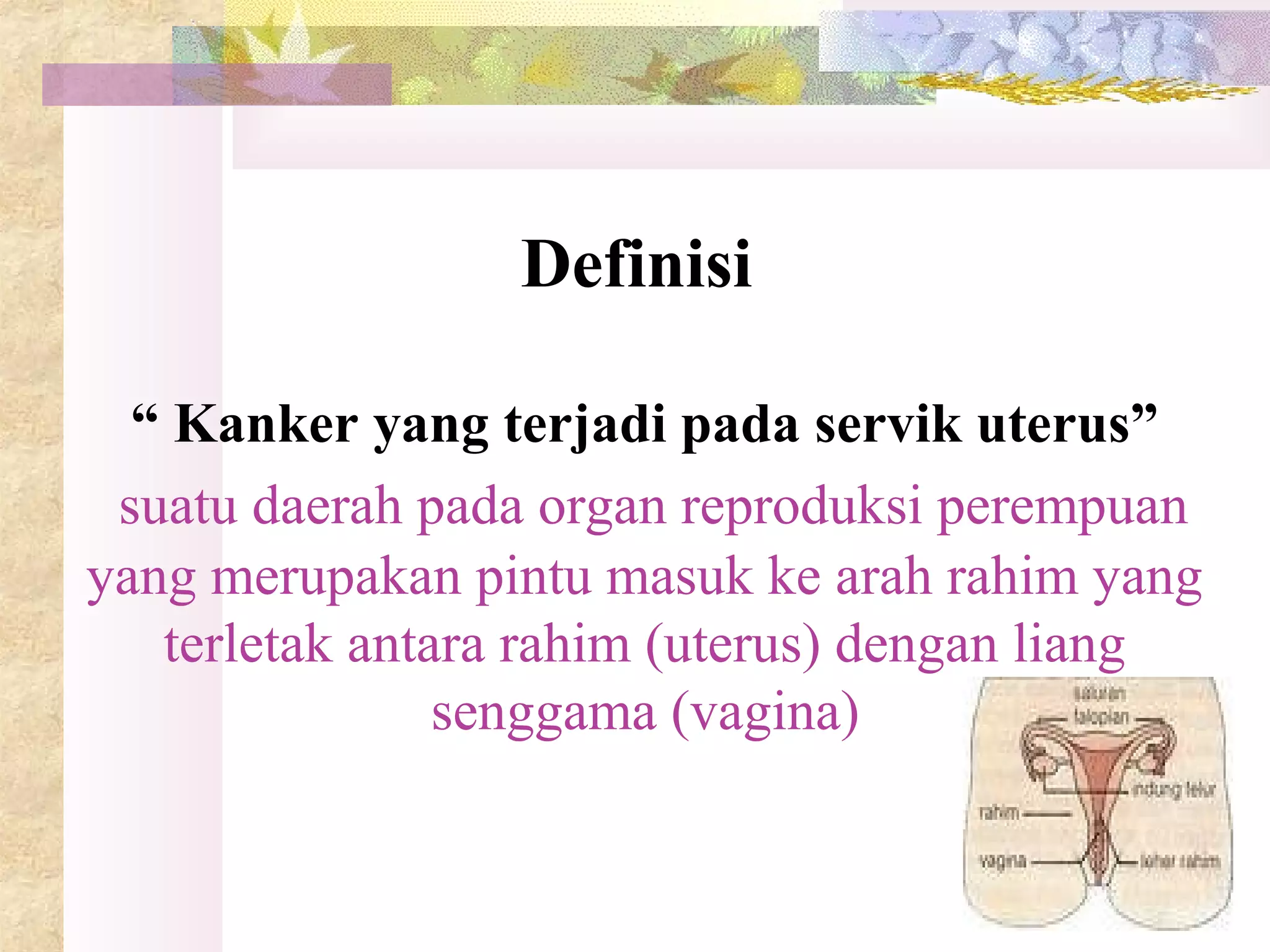 Kanker serviks by dr.Trifena RAFA, klinik kecantikan Bandung | PPT